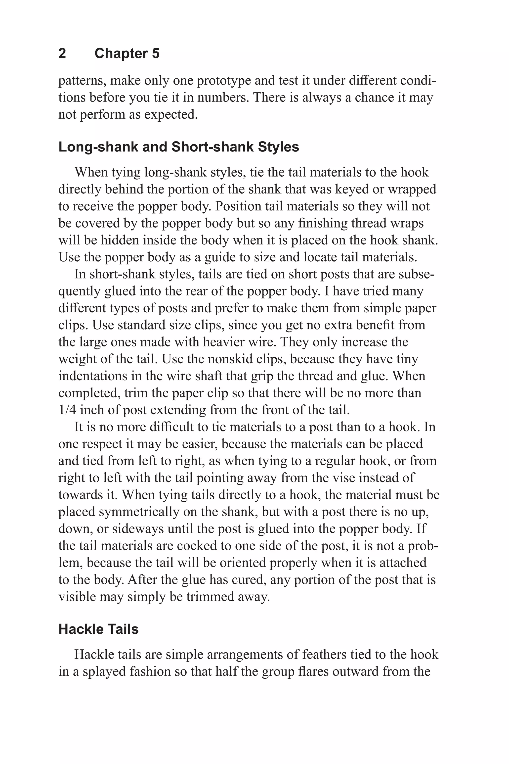 Tying Bass Poppers Popper Tails | PDF