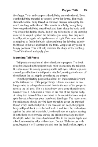 Tying Bass Poppers Popper Tails | PDF