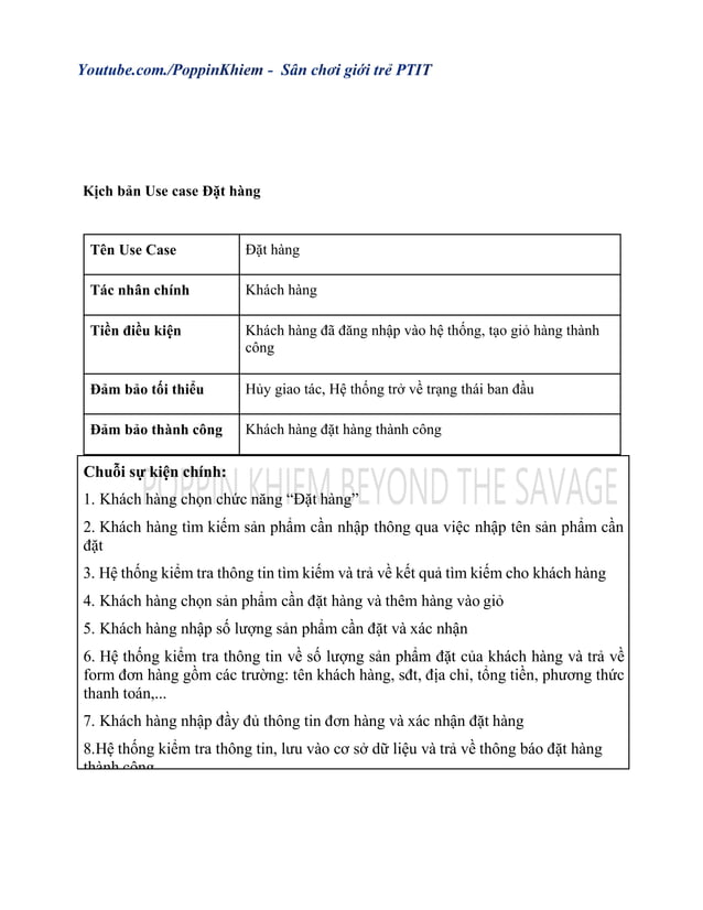 Tiểu luận Kiến trúc và thiết kế phần mềm PTIT - Software Architecture & Design | PDF