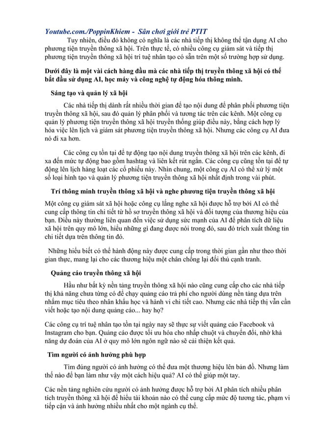 Tiểu luận Kiến trúc và thiết kế phần mềm PTIT - Software Architecture & Design | PDF