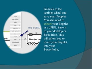 Popplet how to slides | PPTX
