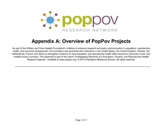 PopPov Research Agenda Appendix A | PDF