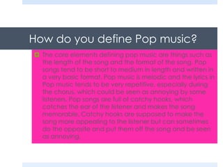 Pop presentation | PPTX