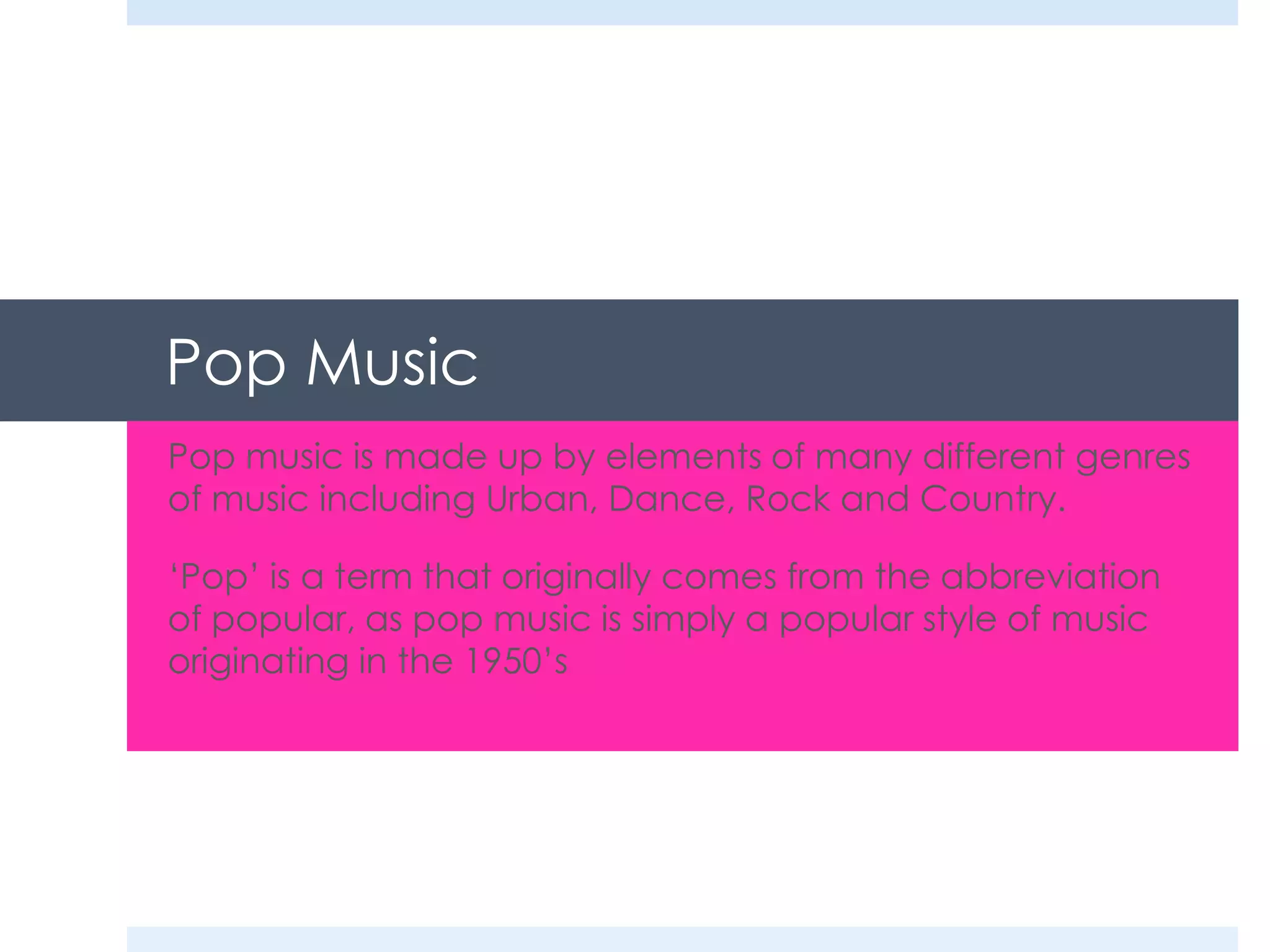 Pop presentation | PPTX