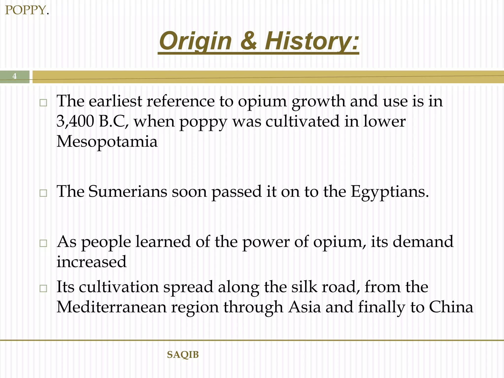 Production Technology of Poppy | PPTX