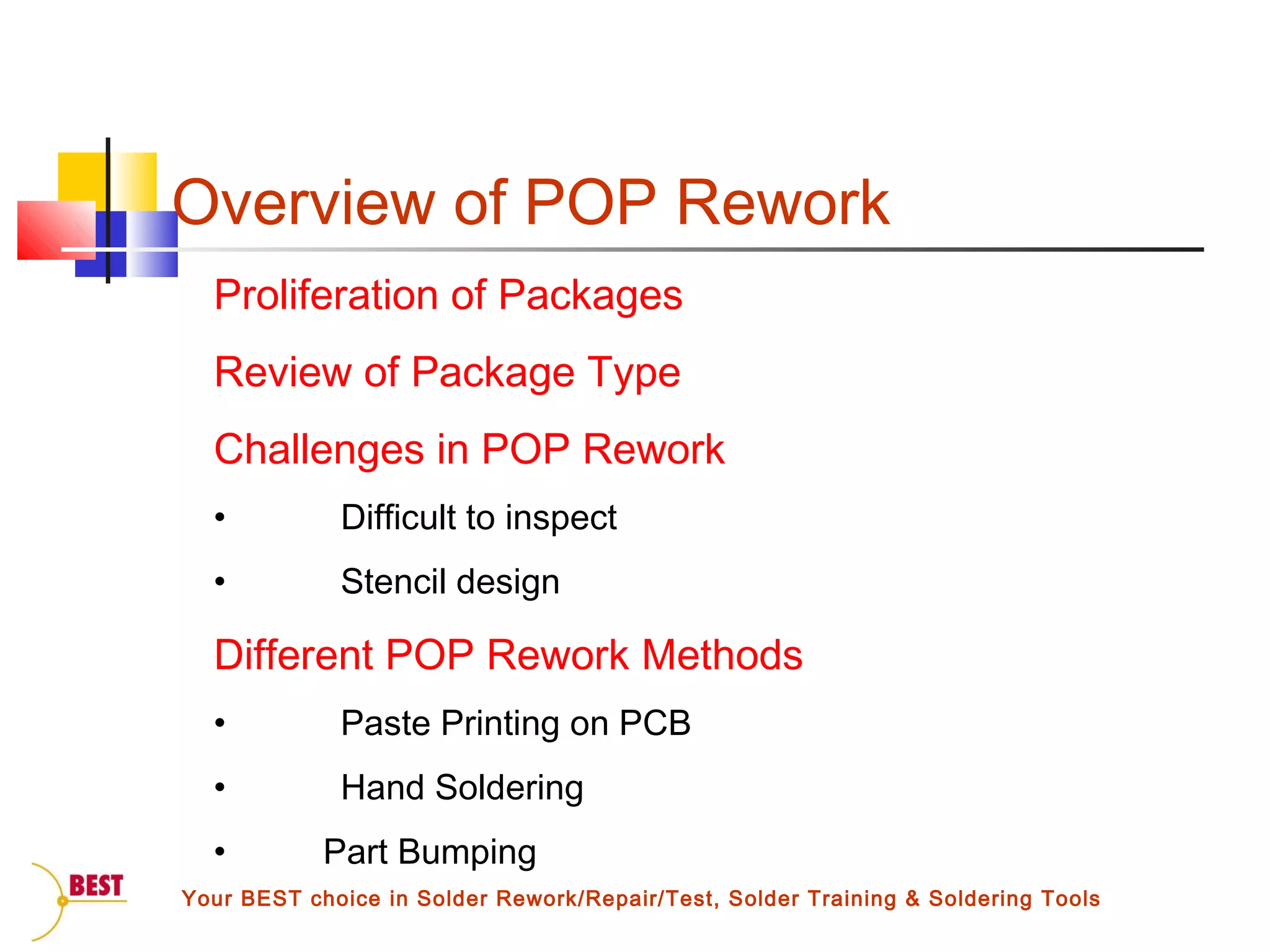 POP Rework Methods | PPT