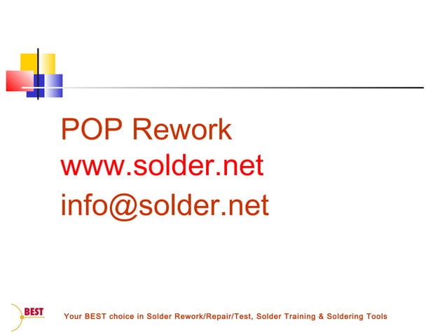 POP Rework Methods | PPT