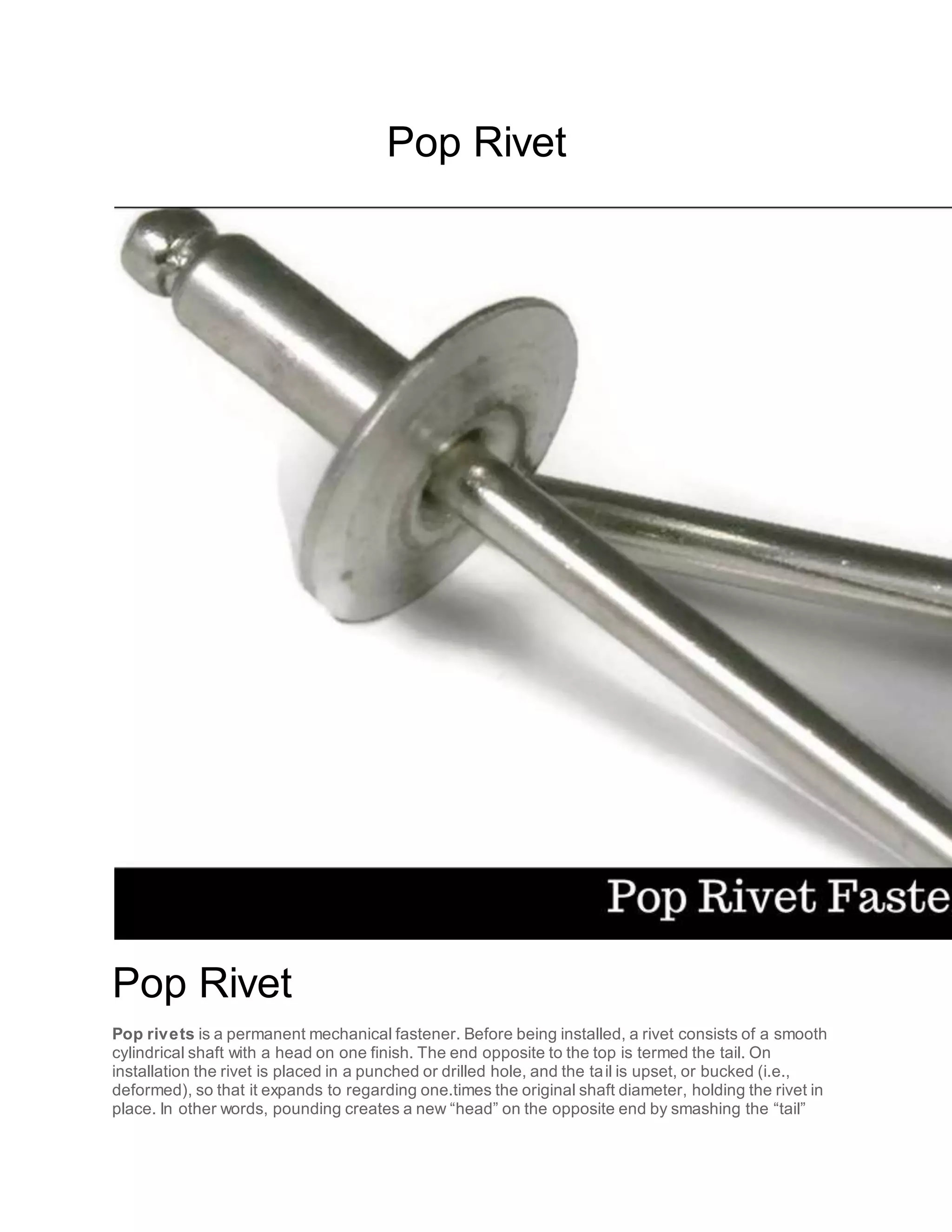 Pop rivet | DOCX