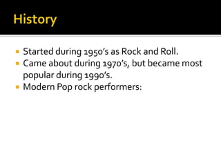 Pop rock | PPTX