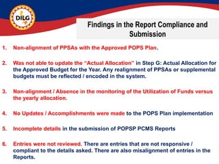 Peace and Order and Public Safety-Planning-and-POPS-PCMS | PPTX