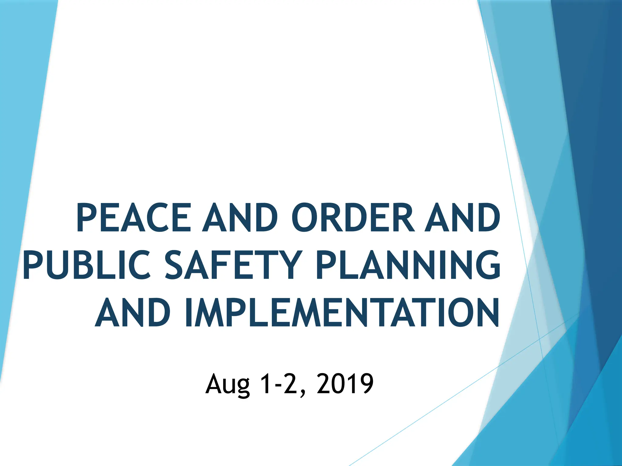 POPS Plan Formulation for Local Government Unit | PPTX