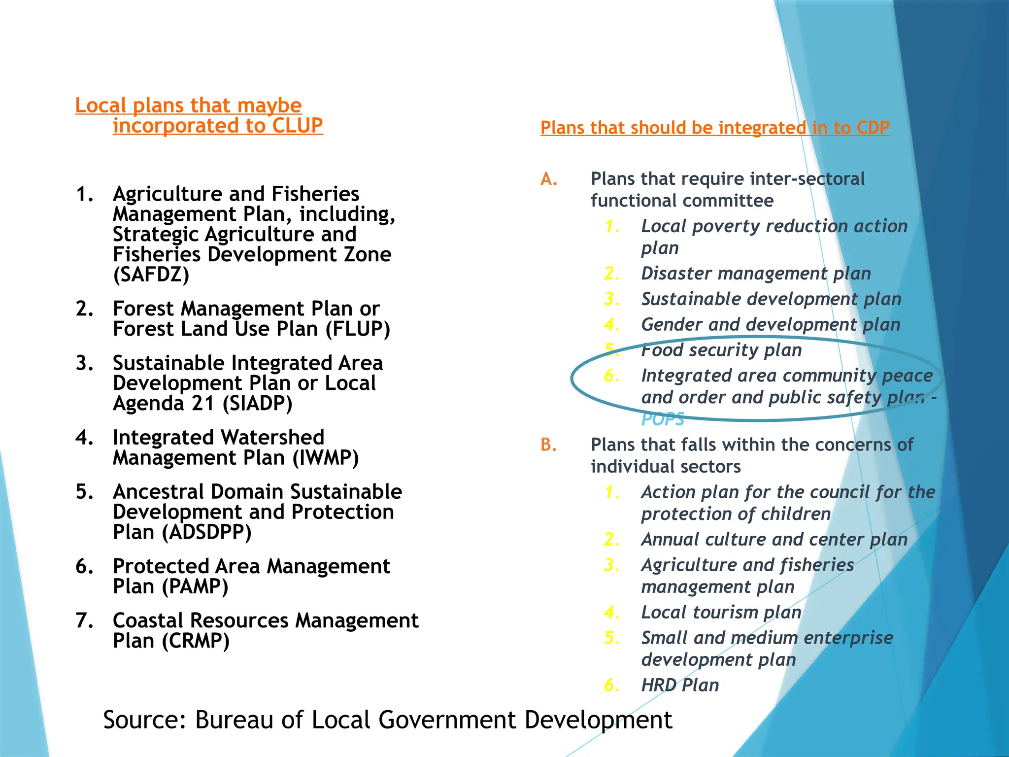 POPS Plan Formulation for Local Government Unit | PPTX