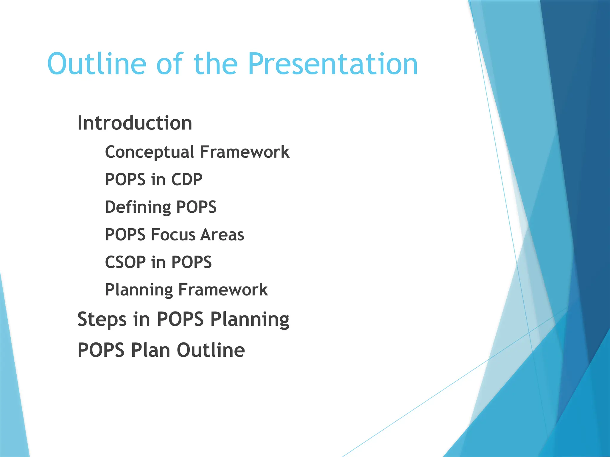 POPS Plan Formulation for Local Government Unit | PPTX