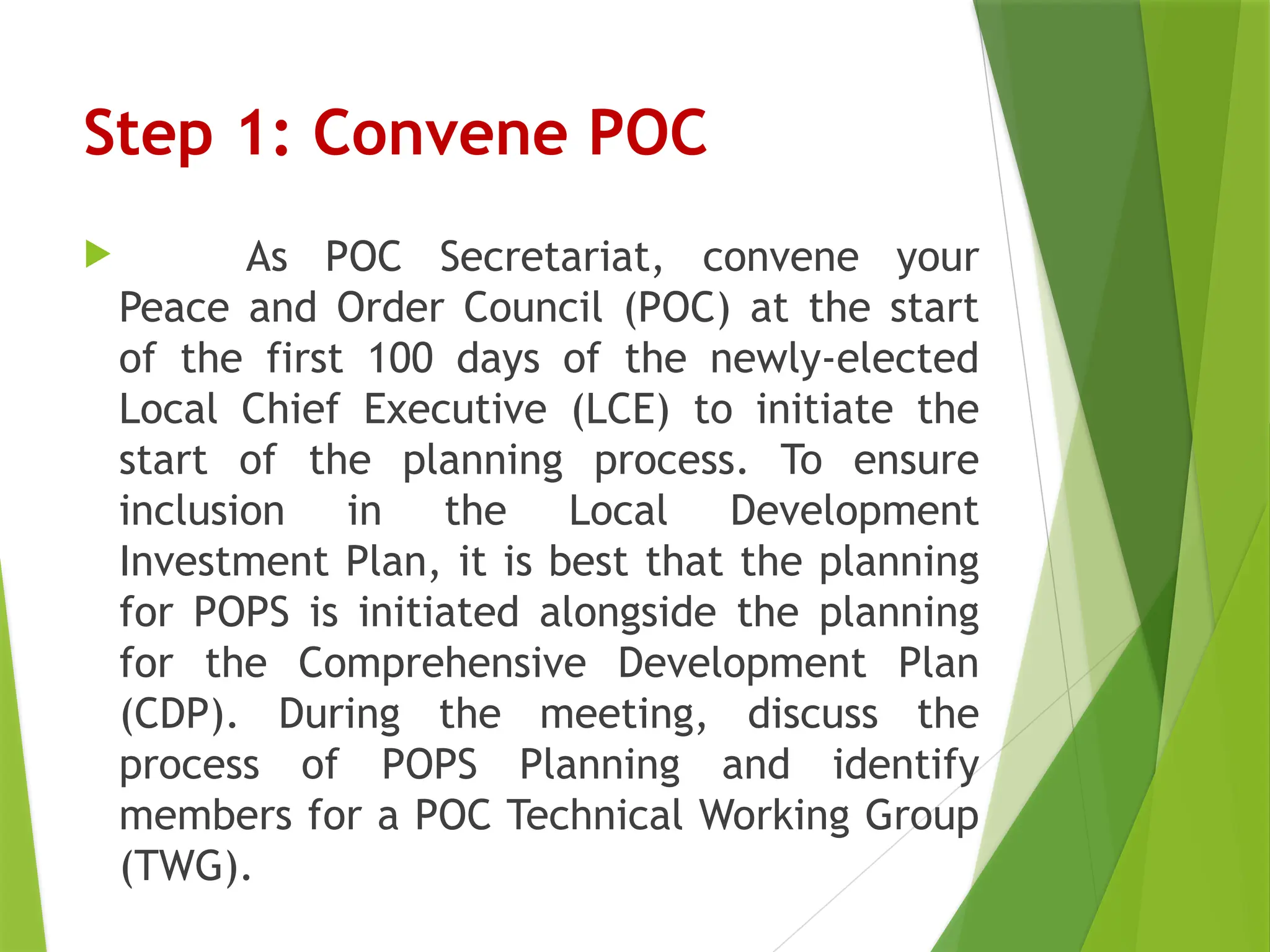 POPS Plan Formulation for Local Government Unit | PPTX