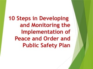 POPS Plan Formulation for Local Government Unit | PPTX