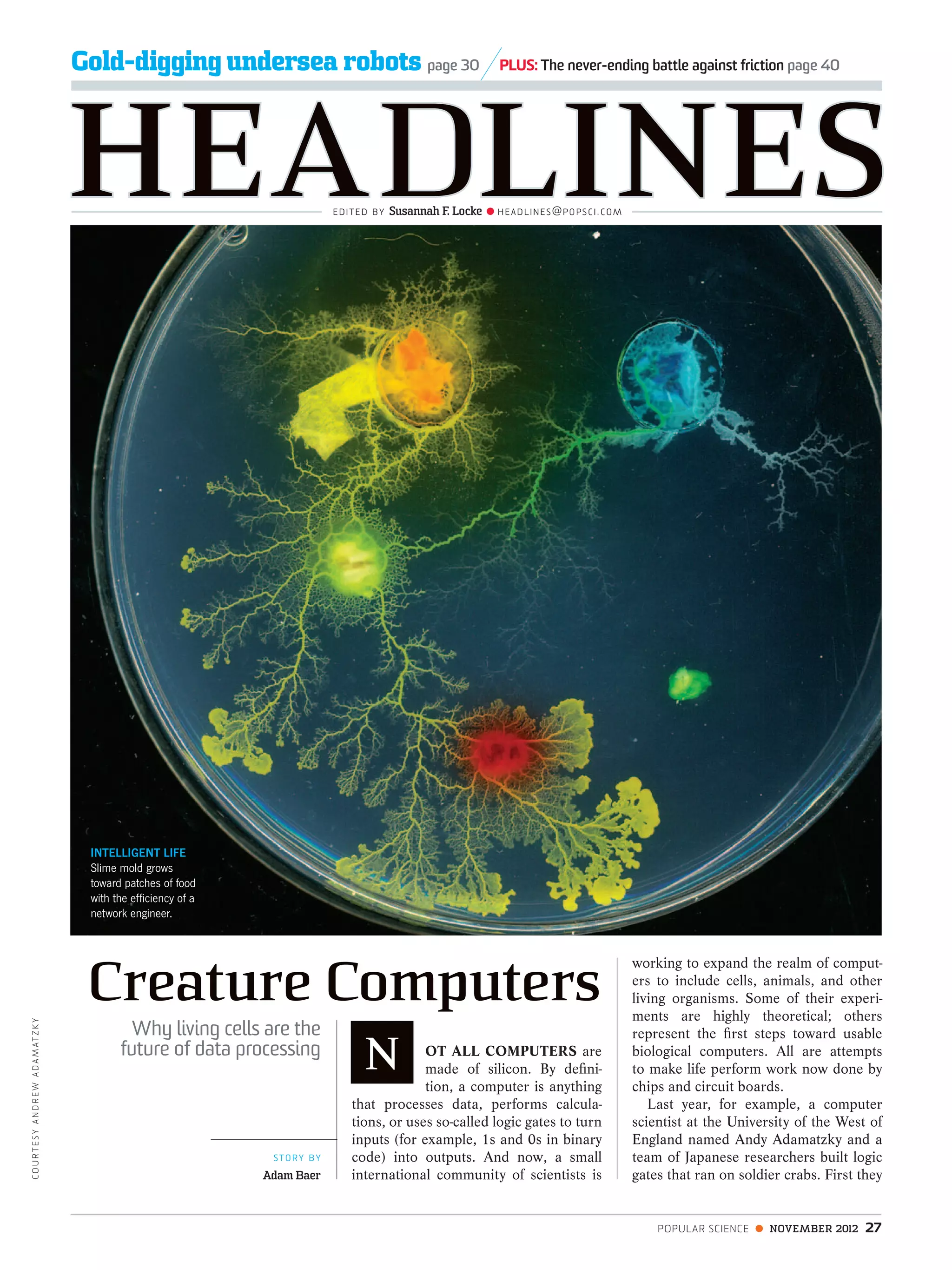 Creature Computers - Popular Science - by Adam Baer | PDF