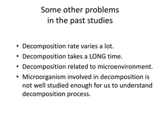 Popsicle sticks and filter paper decomposition in forest v2 | PPT