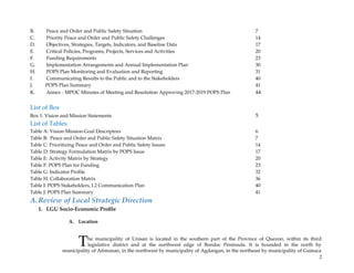 Peace and Order and Public Safety Plan Municipality of UNISAN YR 2022 ...