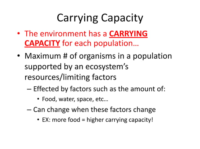 Populaiton growth and carrying capacity cer | PPTX | Biological ...