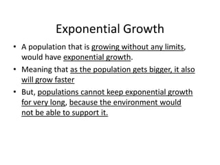 Populaiton growth and carrying capacity cer (no do now) | PPTX