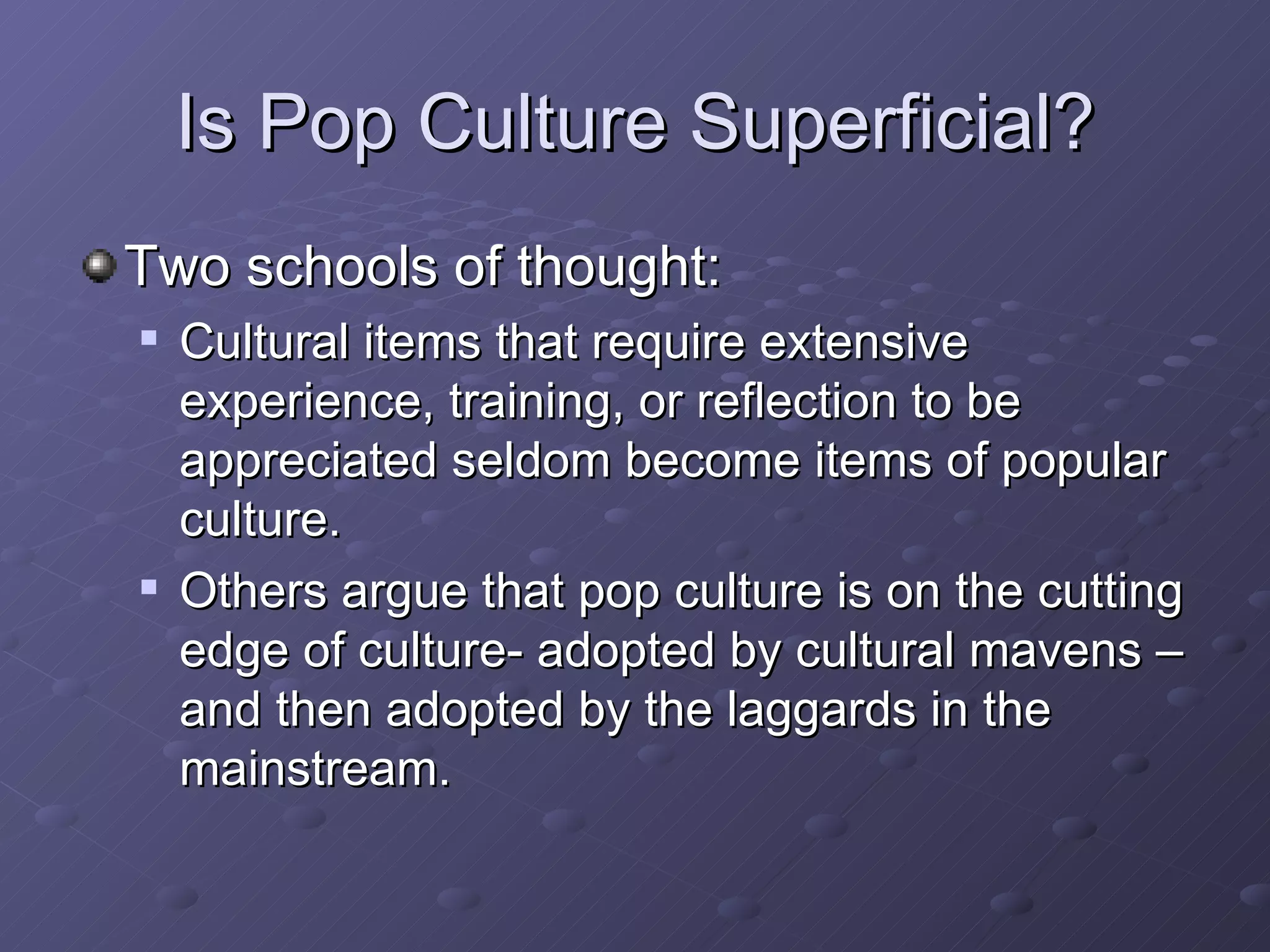 Popular Culture | PPT