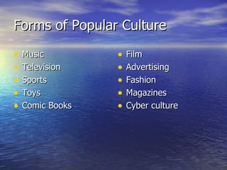 Popular Culture | PPT