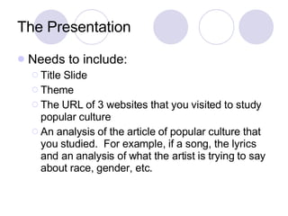 Popular Culture | PPT