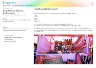 popular-folk musical Instruments of Assam | PPT