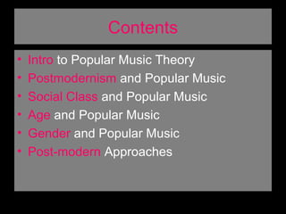 Popular music theory | PPT
