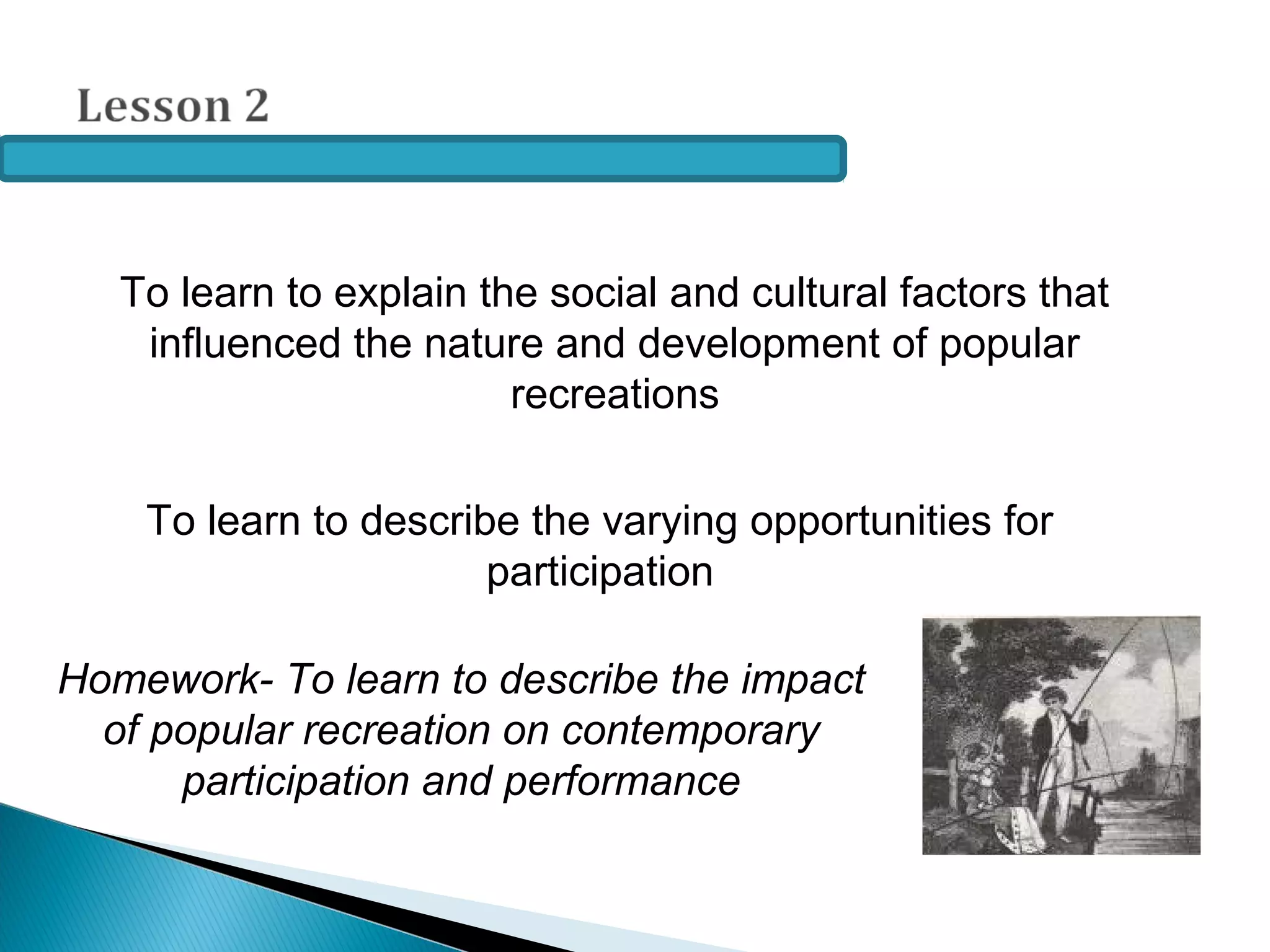 Popular recreation-lesson-1 | PPT