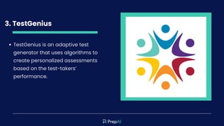 Popular AI Test Generators in the Market - By PrepAI | PDF