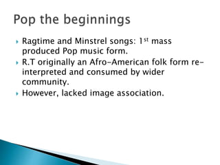 Popular and Pop music | PPTX