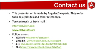 Popluar AngularJS Frameworks | PPT