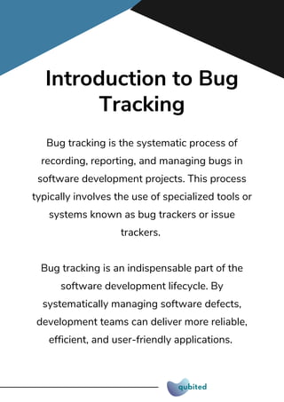 Comprehensive Bug Tracking for Better Software Development | PDF