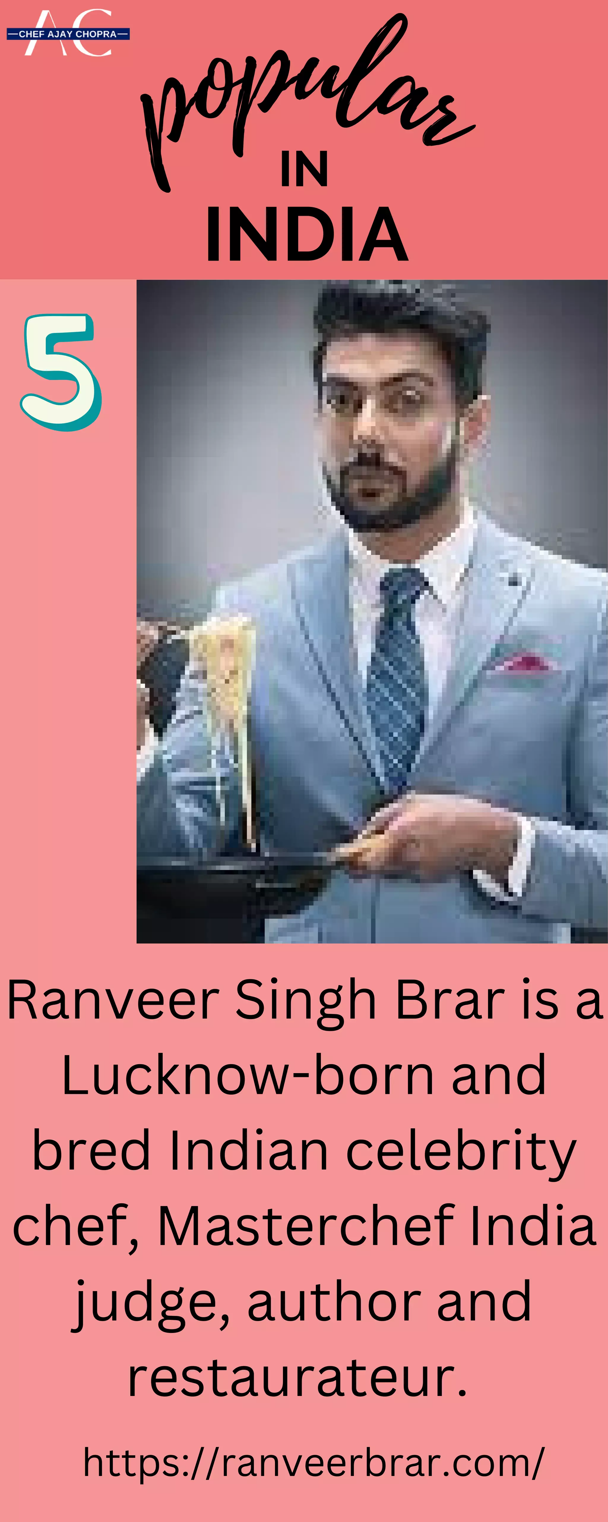 Popular chefs in India | Indian chef name list | PDF