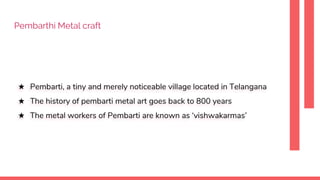 Popular crafts of indian states iicd | PPTX