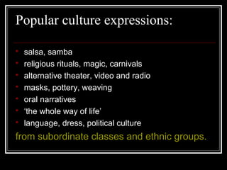Popular Culture in Latin America | PPT