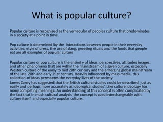 Popular Culture Examples