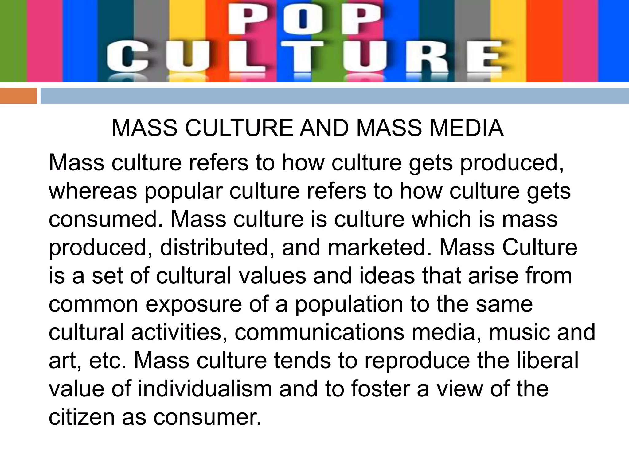 Popular culture | PPTX