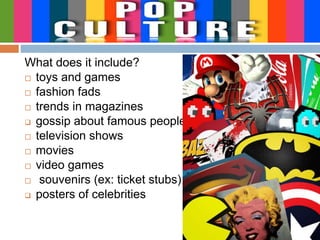 Popular culture | PPTX