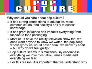 Popular culture | PPTX