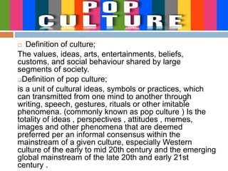 Popular culture | PPT