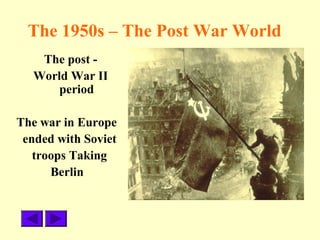 Popular Culture 1950s to 1970s | PPT