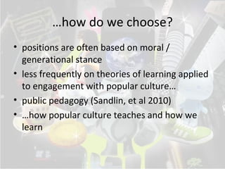 Popular culture and education: How it teaches and how we learn | PPT