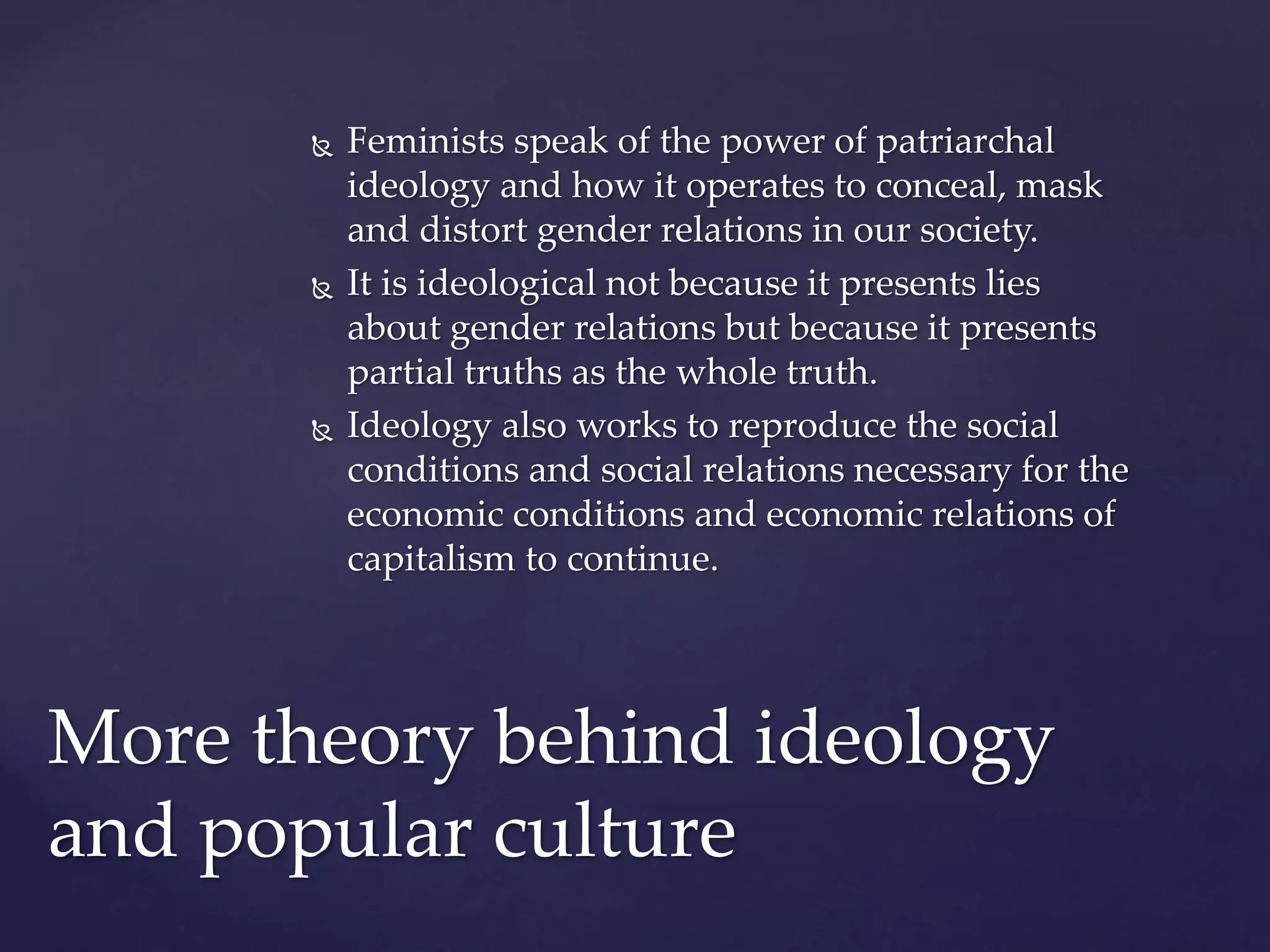 Popular culture and ideology | PPTX