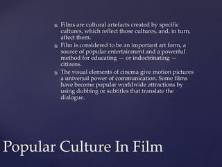 Popular culture and ideology | PPTX