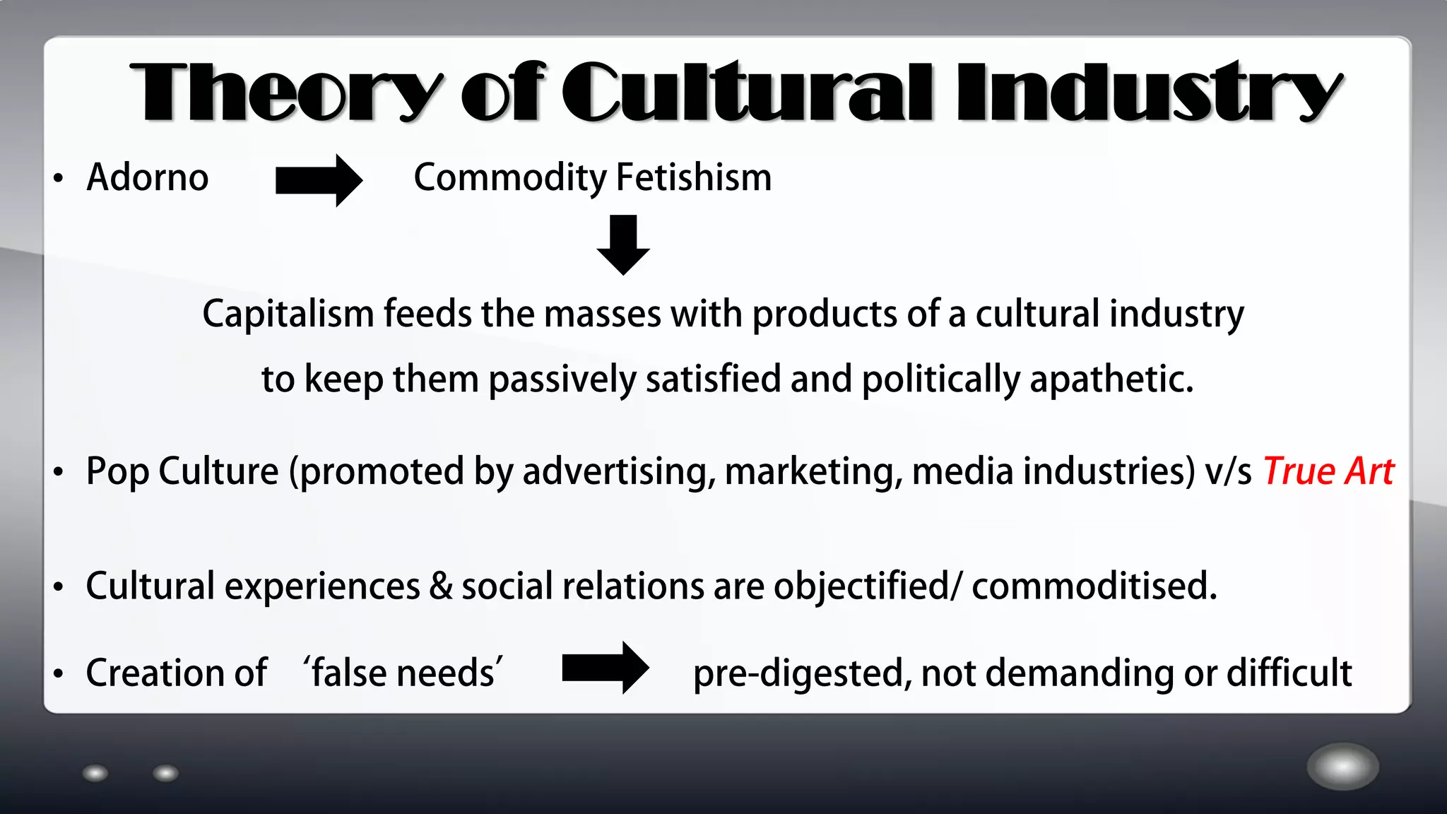 Popular Culture Theories | PDF