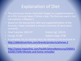 PKU diet A. McVay | PPTX
