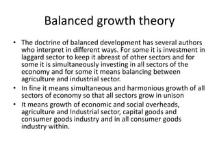 Popular economic growth theories | PPTX