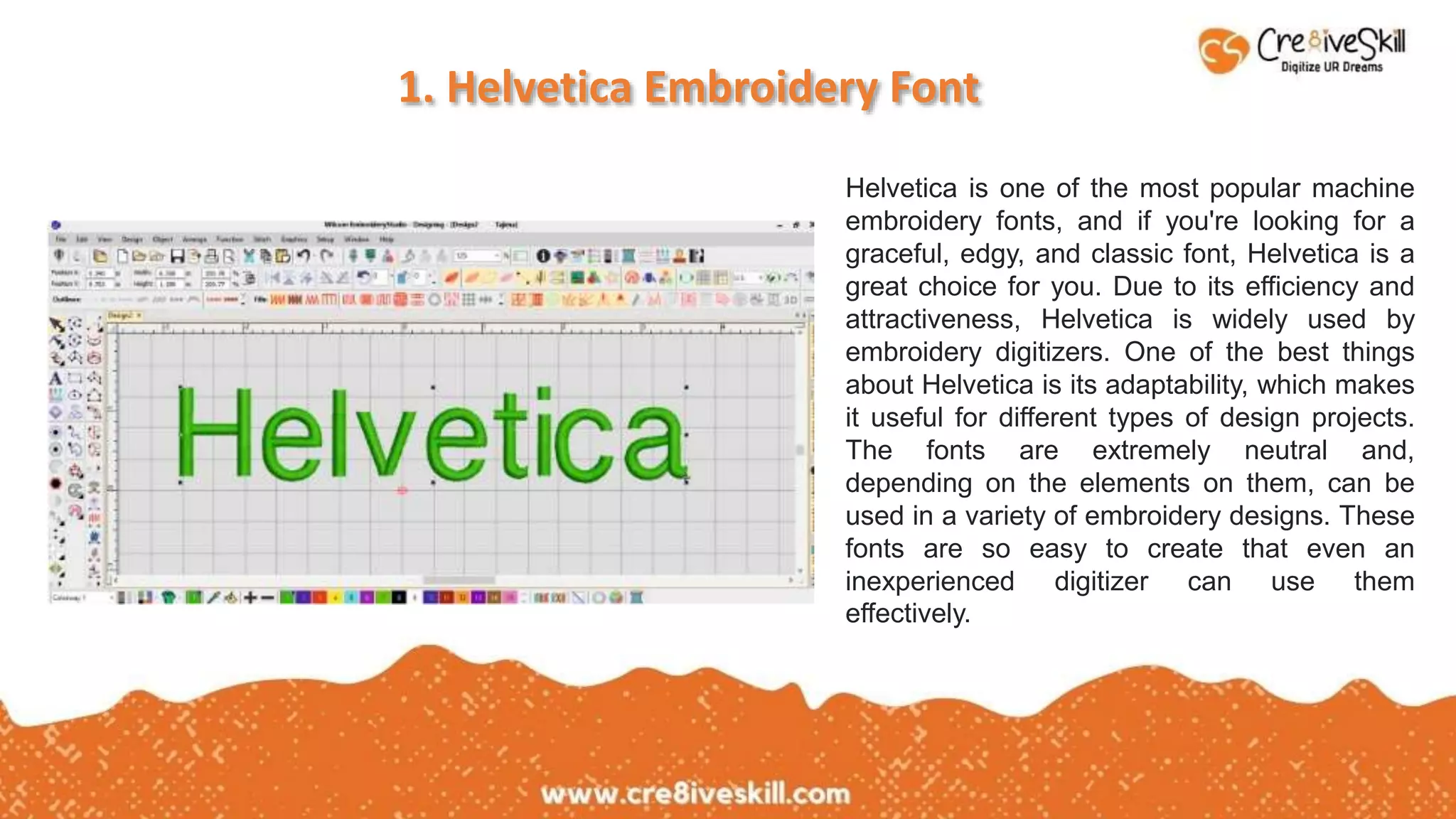 Best Embroidery Fonts Every Embroidery Digitizer Should Know | PPT